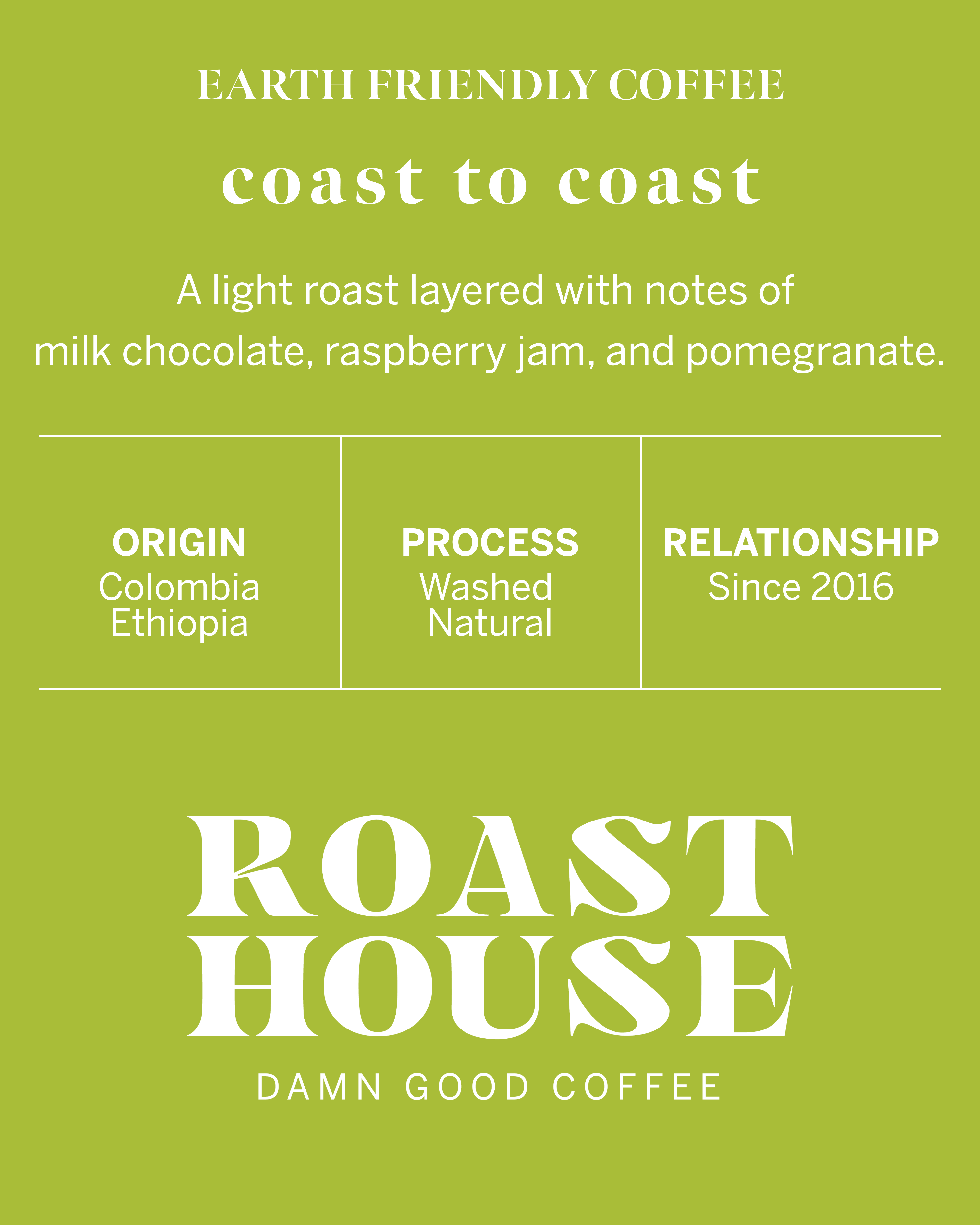 Coast To Coast – Roast House Coffee
